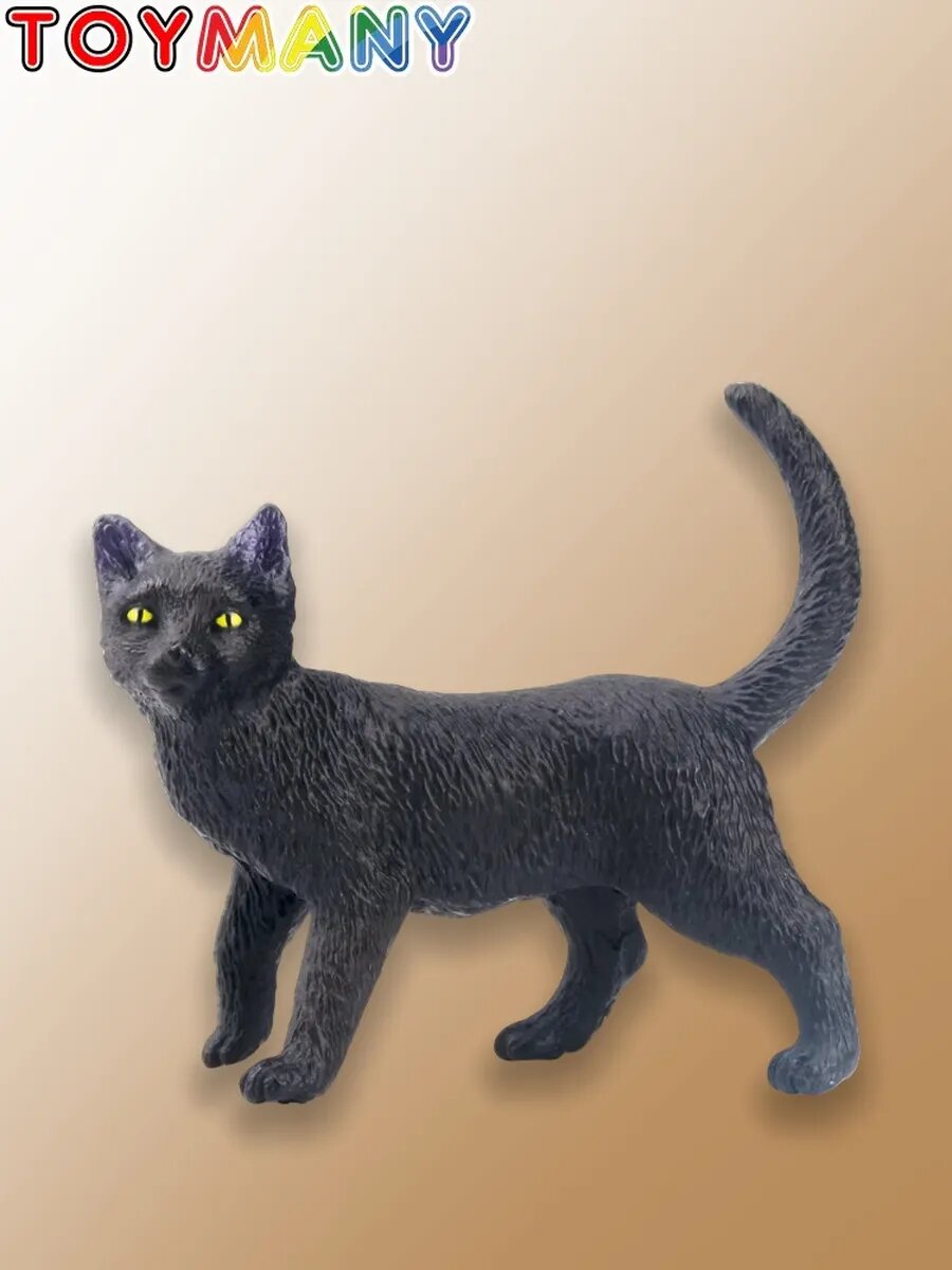 Фигурка животного Черный кот
