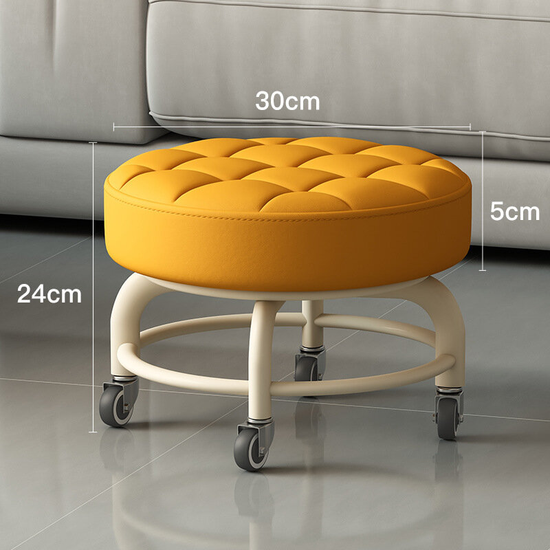 Бесшумный ролик Низкий табурет для чистки швов Ремонт пола Табурет для ног Детский ходячий табурет Инструмент для ухода за ребенком Универсальное колесо Маленький табурет