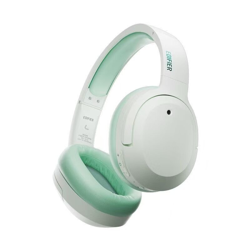 Наушники Edifier W820NB Plus, беспроводные, шумоподавление, оголовье, зеленые