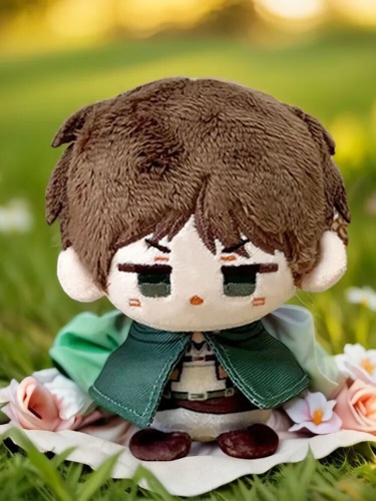 Аниме Мягкие Игрушки Атака Титанов Эрен Йегер / Attack On Titan Eren Yeager Плюшевая Кукла Игрушка 12CM