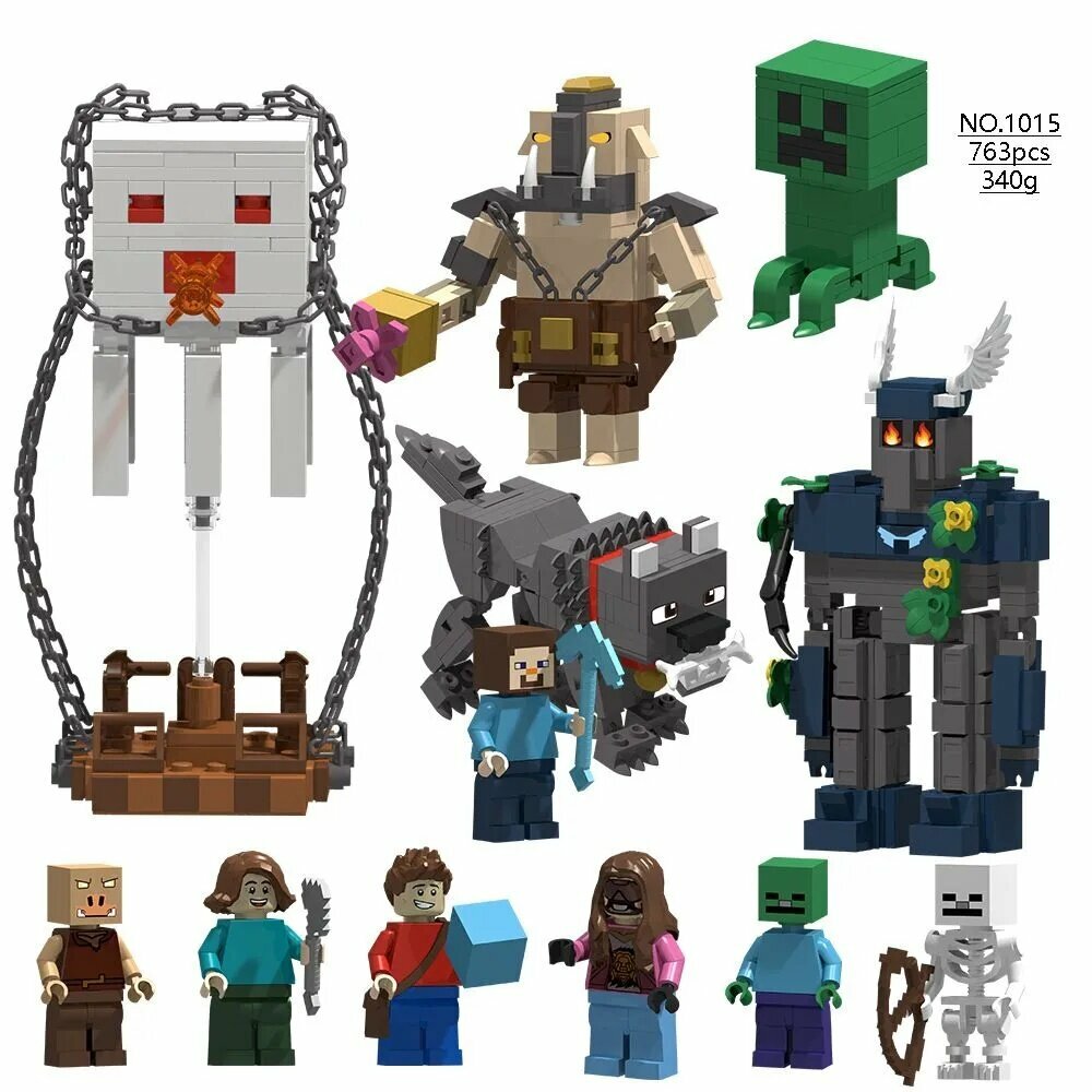 Набор минифигурок Майнкрафт / Minecraft , A Minecraft Movie, совместимы с легo конструкторами 12шт ( пакет)/TAOXI1015