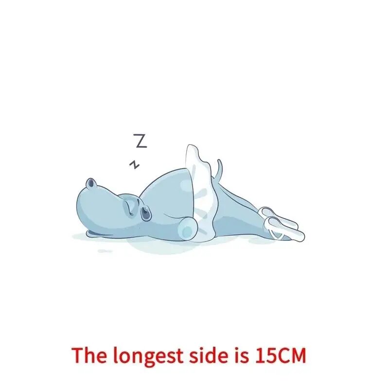 15 см набор нашивок с изображением животных для детской одежды, нашивка для футболки «сделай сам», теплопередача, виниловая нашивка в стиле бегемота, наклейка на горячий пресс NTH-00183-18