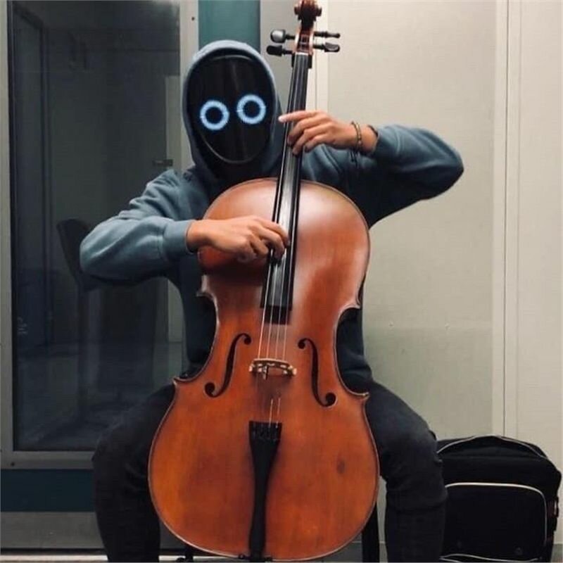 Светодиодная маска для преобразования лица с программируемым приложением LED Halloween Mask Цифровая светящаяся маска для костюмированного косплея