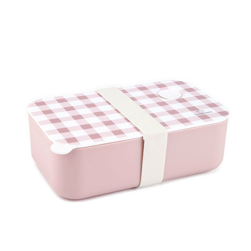 Японский стиль ланч-бокса для офисных работников, микроволновая бенто-коробка для студентов и взрослых, однослойная суши-коробка, разделенный ланч-бокс