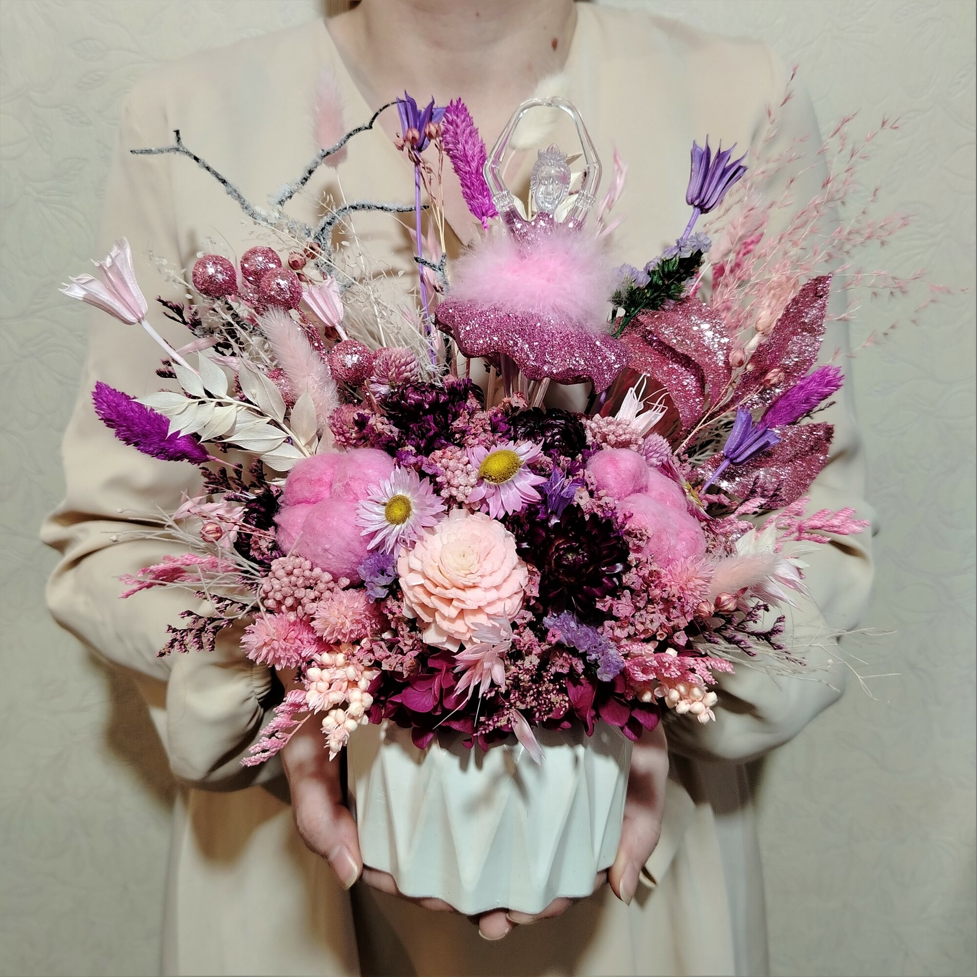 Рождественская композиция Floral Accord "Балерина", гипс, в подарочной упаковке