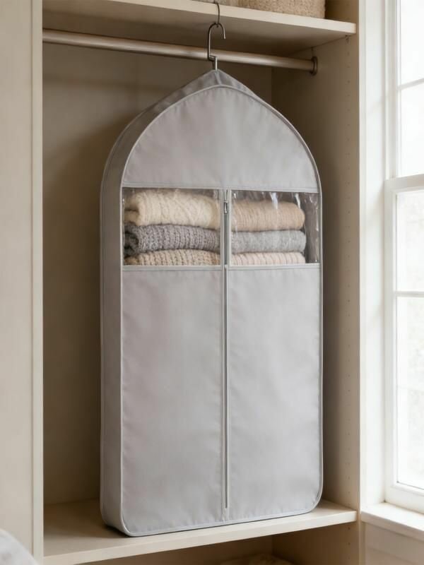 Пылезащитная сумка для одежды размером 88x60x10 см, подходящая для хранения в гардеробе и путешествий