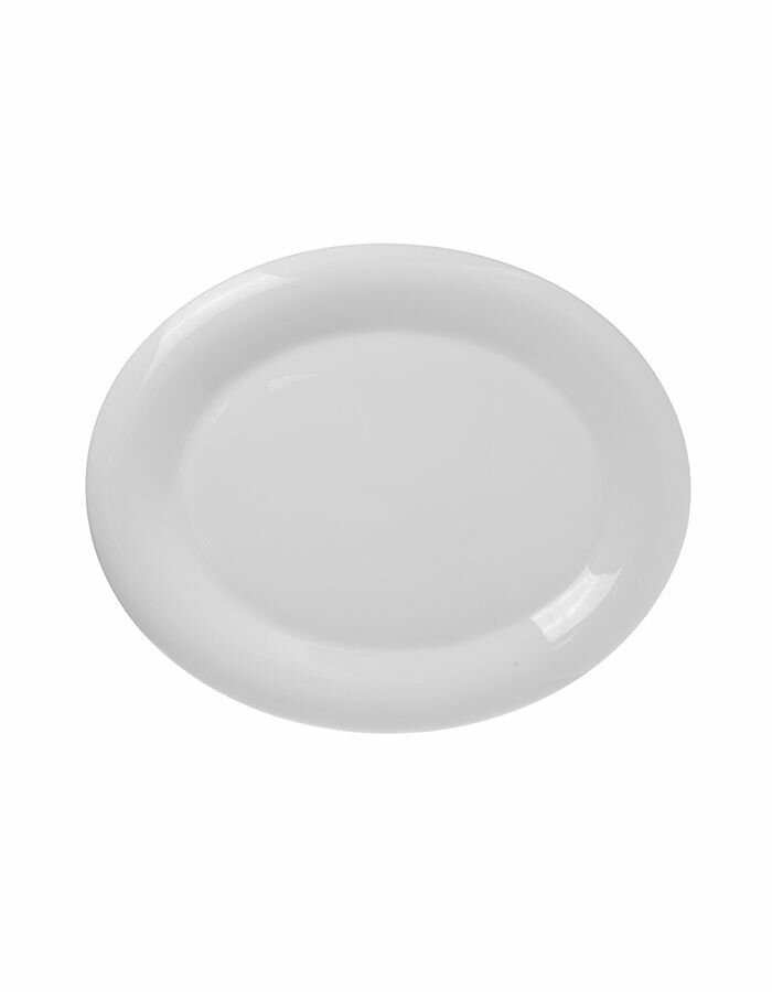 Блюдо овальное сервировочное Sam&Squito Classic, фарфор, 30x25 см