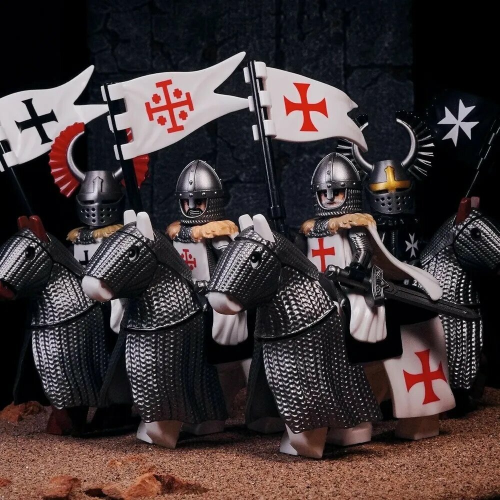 Knights team/Набор игрушки минифигурки Команда рыцарей 8 шт/минифигурки совместимы с лего