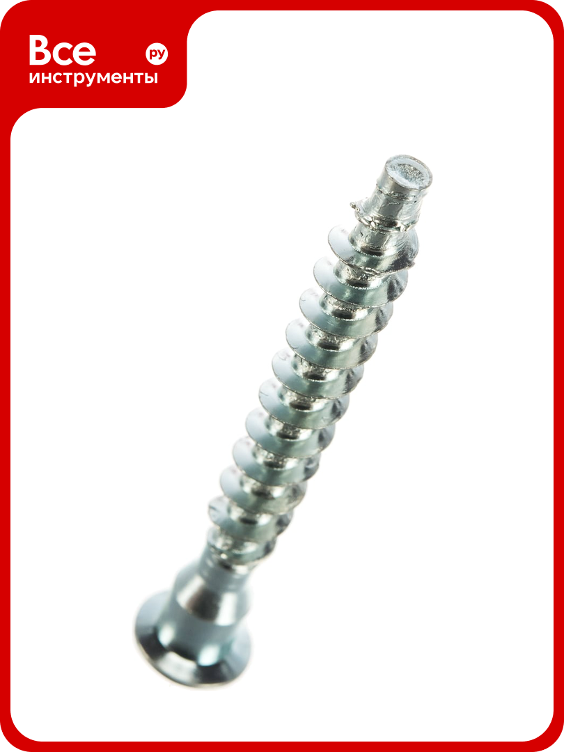 Винт конфирмат Tech-Krep/Zitar стяжка мебельная 6,3х50 20 шт- пакет 111333