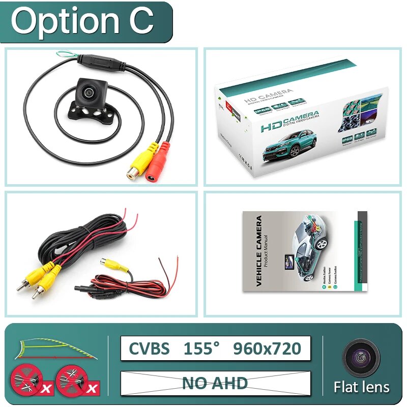 GreenYi ° AHD 1080P Автомобильная камера заднего вида Автомобильный обратный C-Dynamic Trajectory