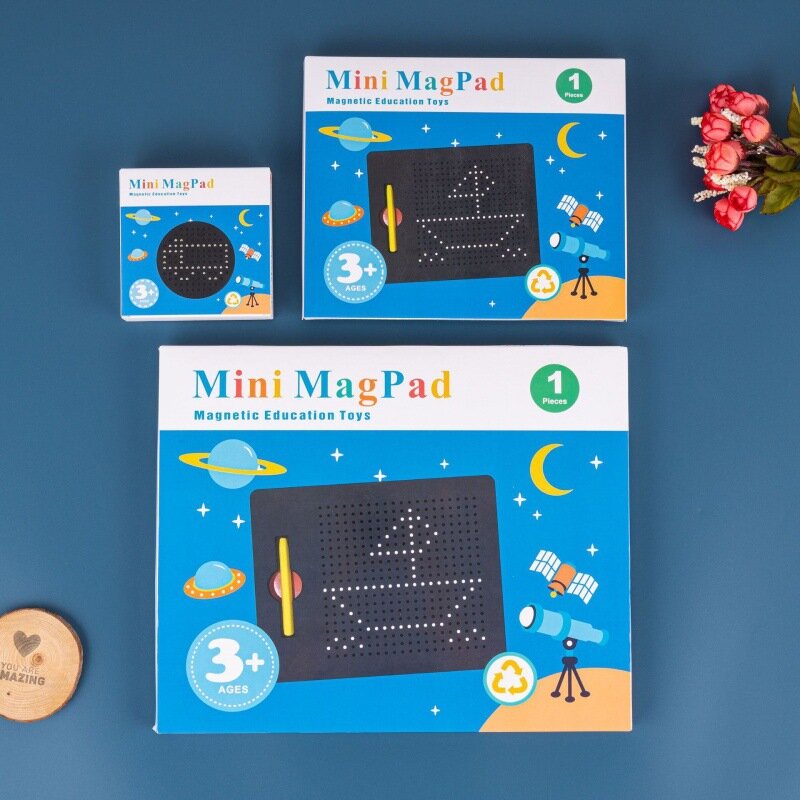 Магнитная доска для рисования, пластиковая, с металлическими шариками, образовательная, креативная доска для рисования, детская игрушка, одна штука