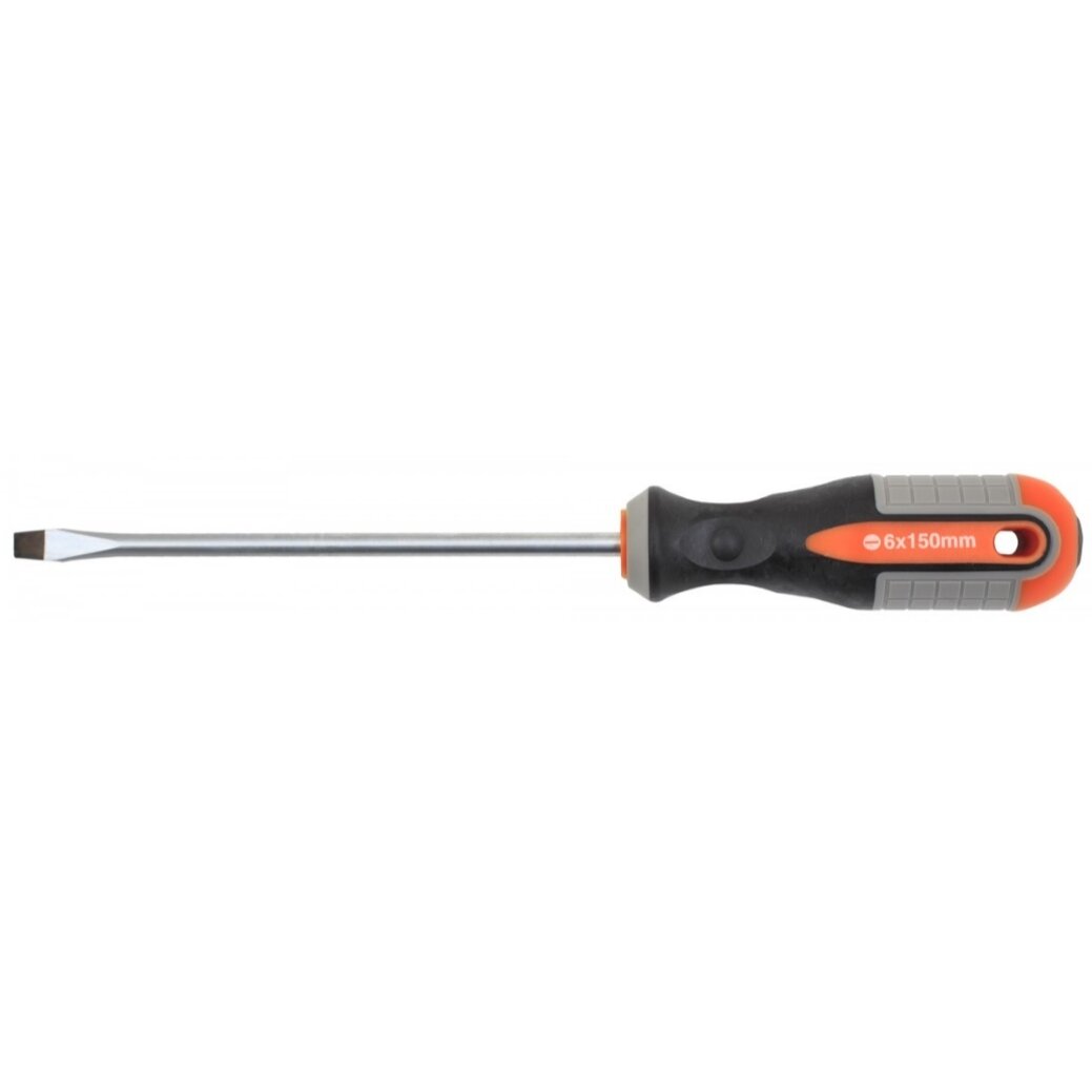 Отвертка OMBRA "ROUND GRIP", шлицевая, 150 мм, SL6