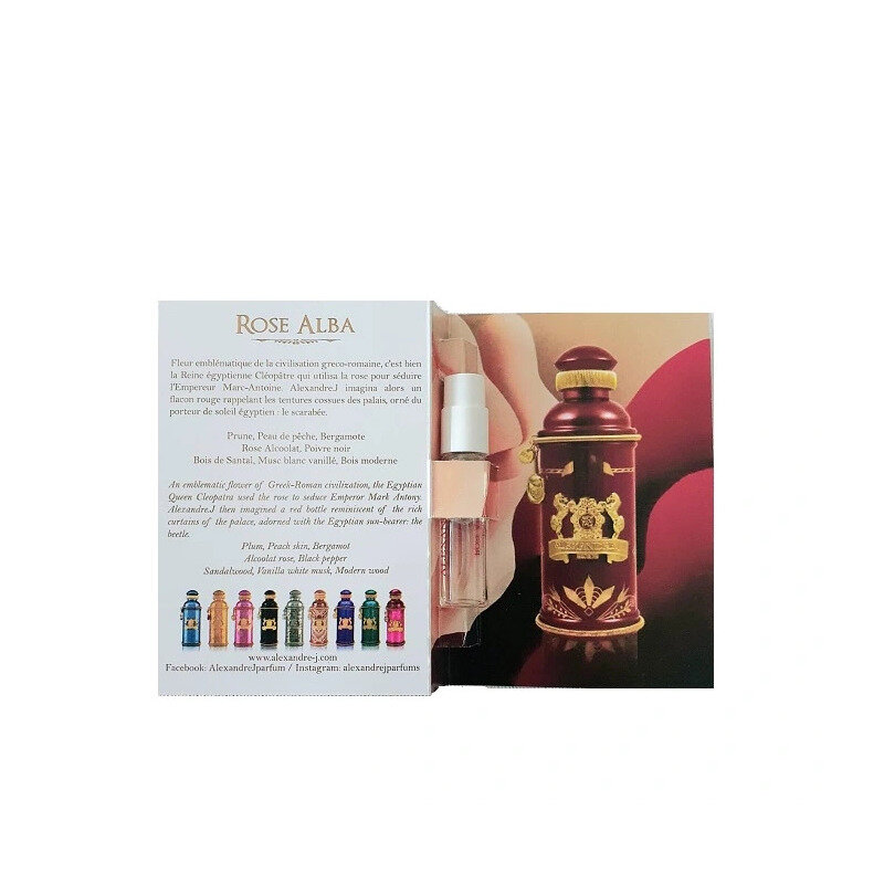 Парфюмерная вода Alexander J Rose Alba миниатюра 2 мл / Пробник духов Александр Джей Роза Альба