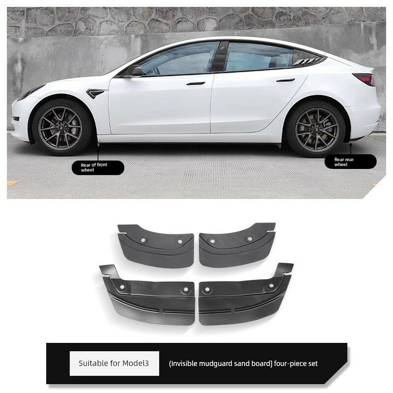 Подходит для Tesla Model Y3 новой версии, крылья YL, передние и задние колесные арки, защитные аксессуары для защиты от