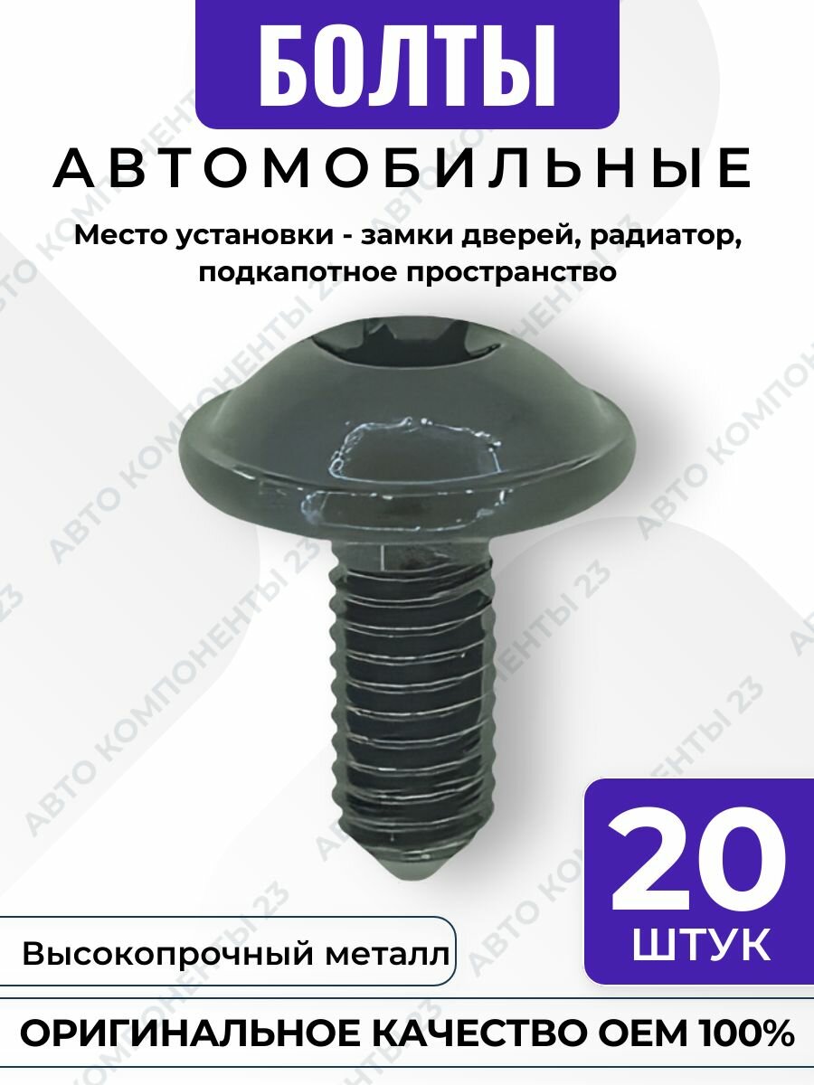 Винт VAG N90898102 Audi VW Skoda SEAT крепёж замка двери радиатора