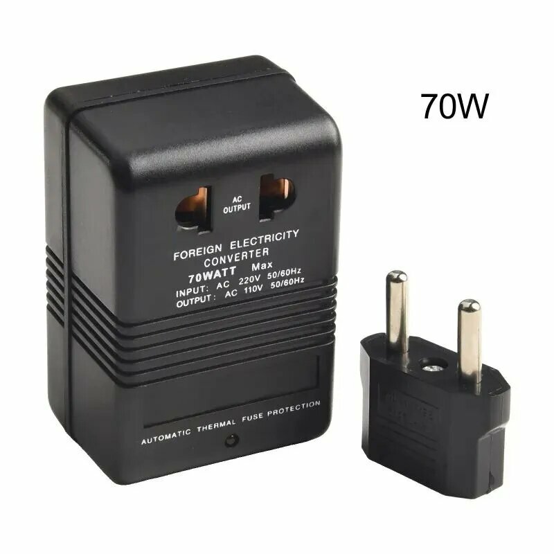 OZ-NBYS 220Vto110V/110Vto 220V Понижающий преобразователь напряжения Трансформатор 70W Travel