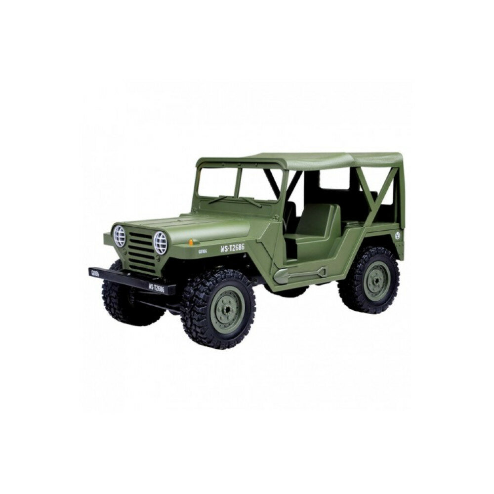 Радиоуправляемый мини-внедорожник Heng Long U.S. M151 Jeep 4WD RTR 1:14 2.4GHz - HL3853C-GREEN