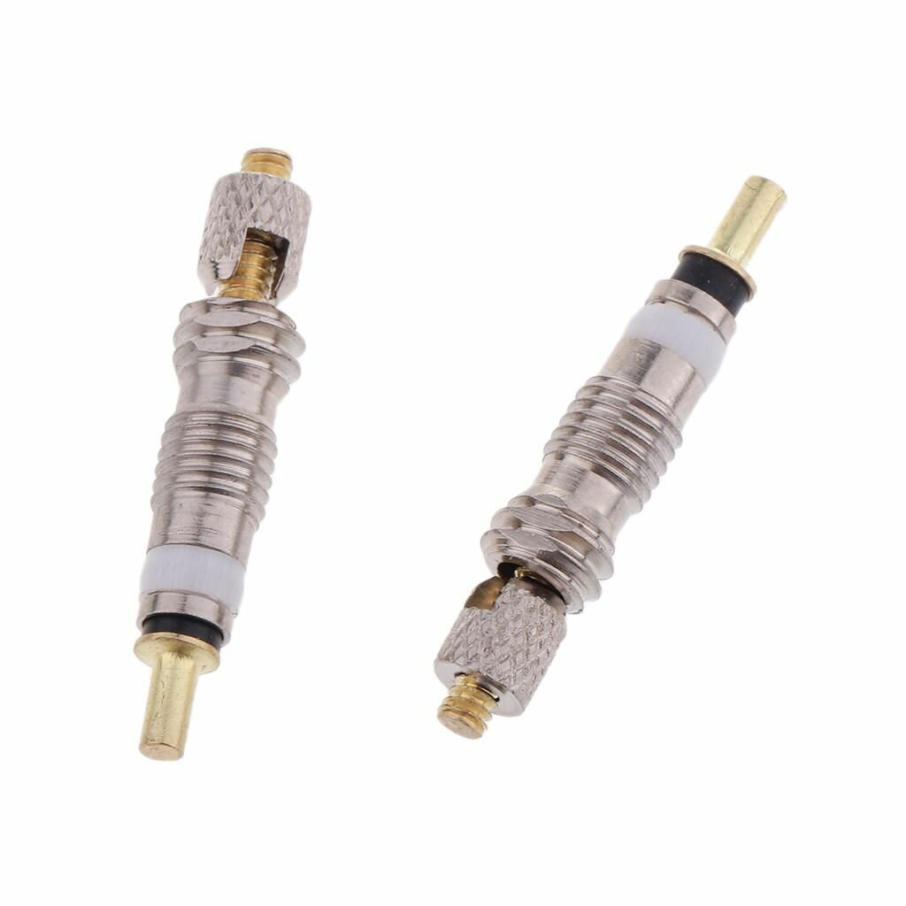 Велосипедный сердечник клапана Presta, съемный, универсальный, медный, для бескамерных шин, 2 штуки