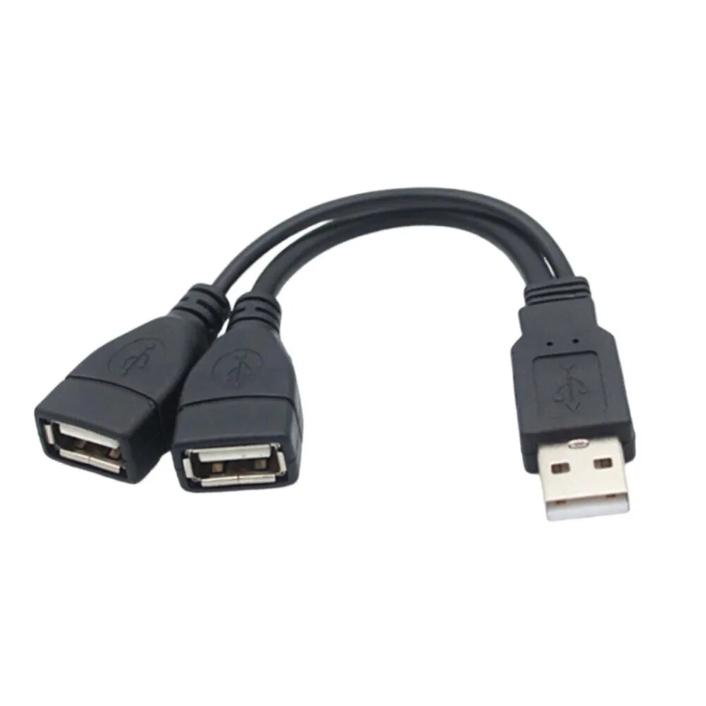 Кабельный адаптер-разветвитель USB 2 В 1 для подключения к USB, 30 см