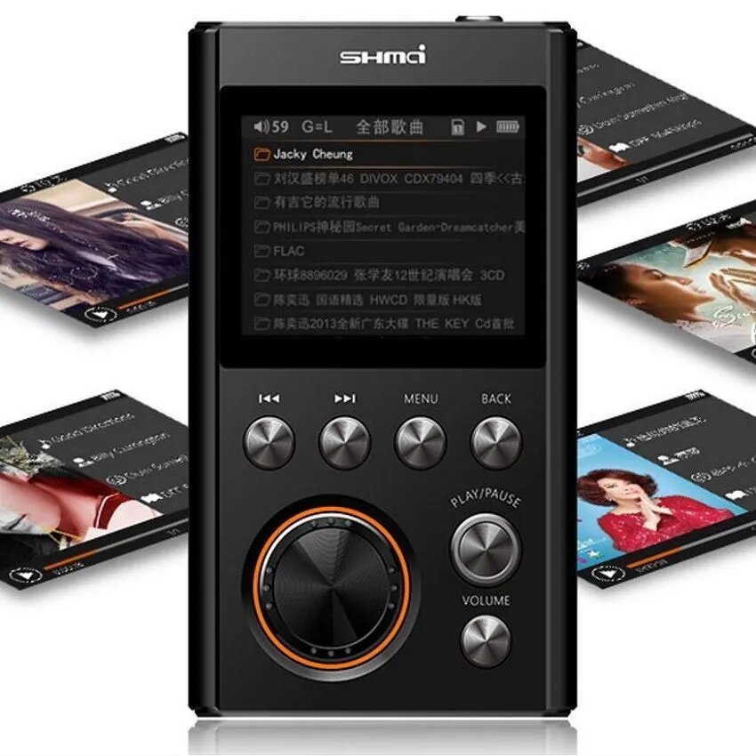 MP3-плеер SHMA C5S с экраном 2.0 дюйма, 1500 мАч, без диска, черный, белый — фото 1