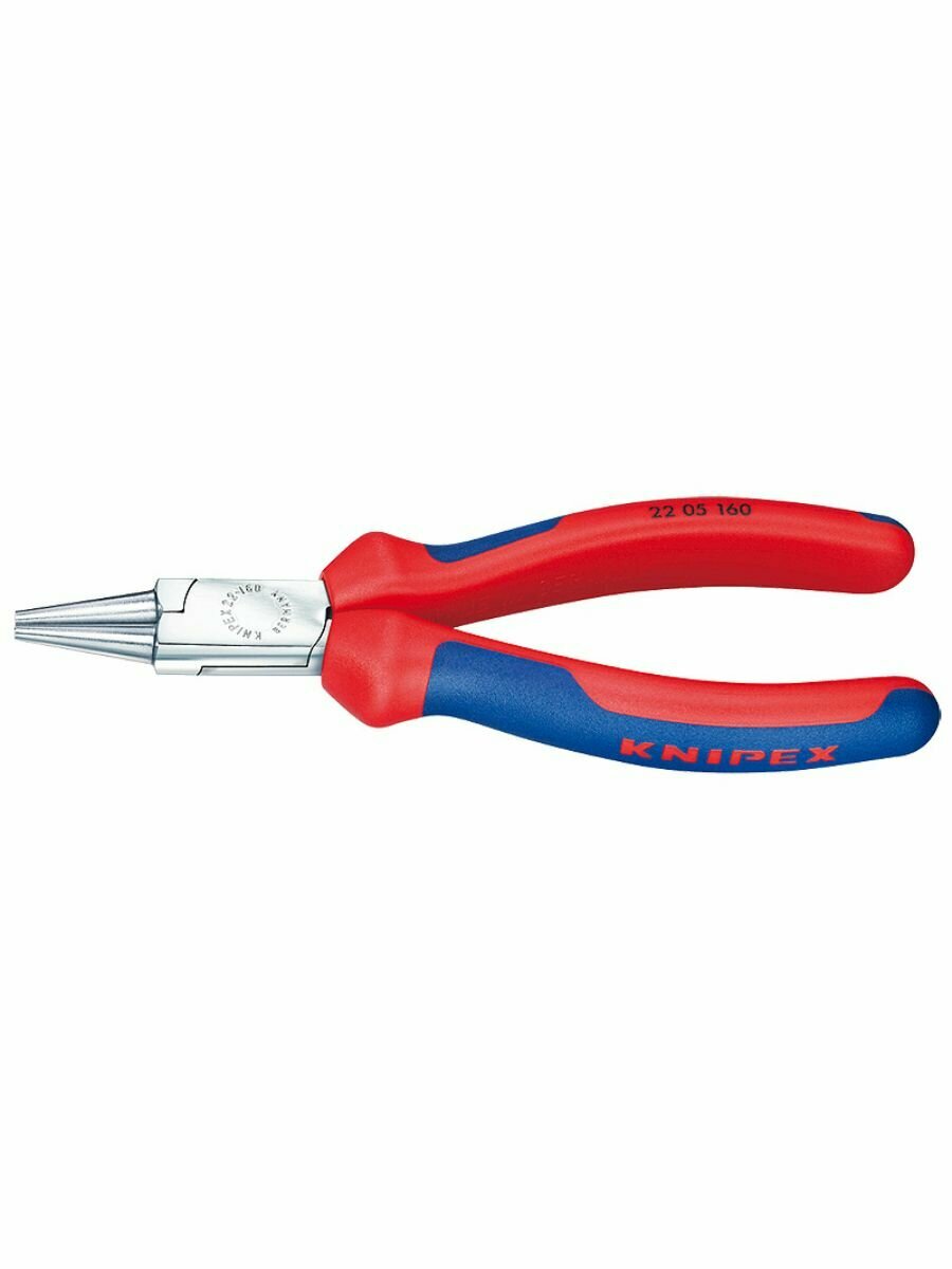Круглогубцы Knipex, губки d2.5x28 мм, длина 140 мм, хром, 3-комп ручки, KN-2205140