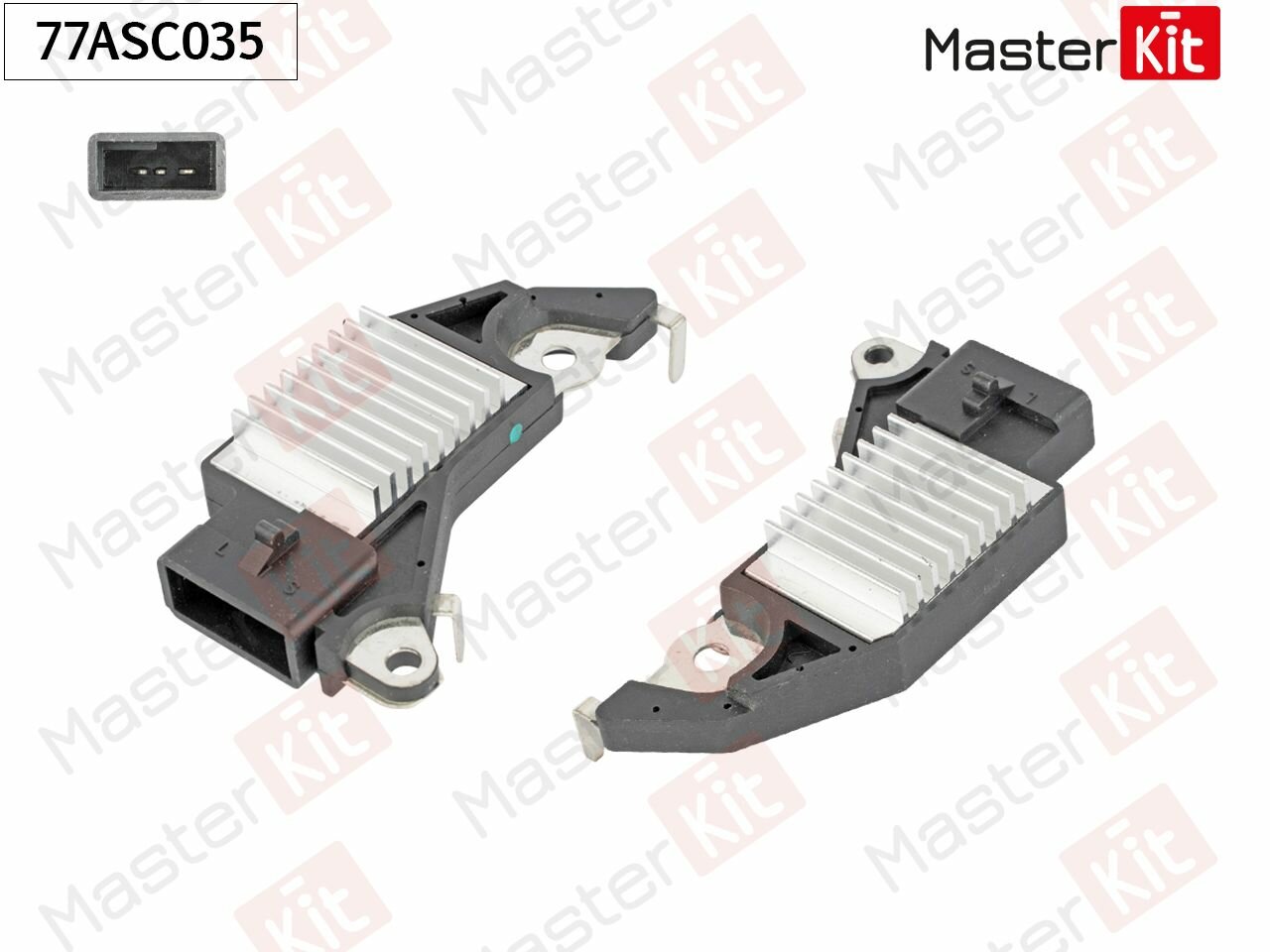 Регулятор напряжения генератора Chevrolet LanosT100T150 05-18Daewoo Nexia IIN150 08- MasterKit 77ASC035