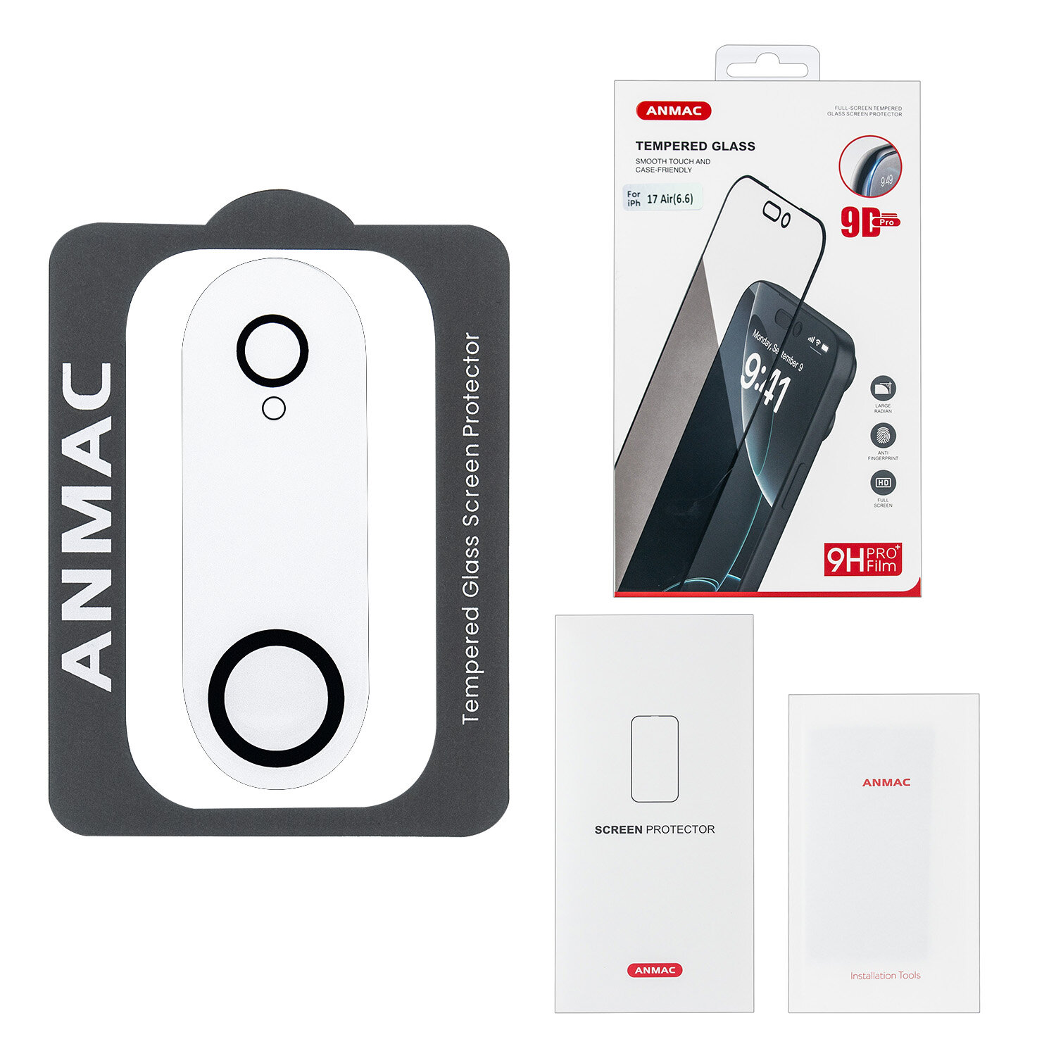 Защитное стекло для камеры iPh 17 Air (6.6) ANMAC Арт.1137582