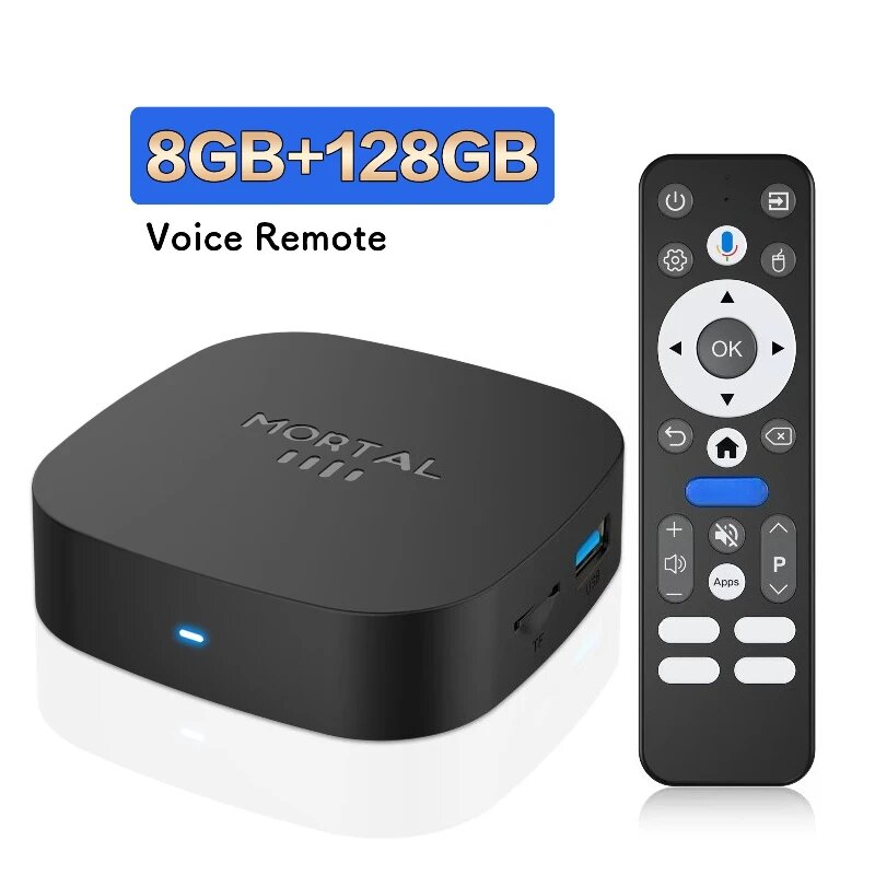 2026 Новый Android 16 смарт-тв-бокс Rockchip RK3518 WIFI6 BT 5.4 UI Interface 8K HD медиаплеер Голосовой помощник Сетоп-бокс IPTV-8GB 128GB