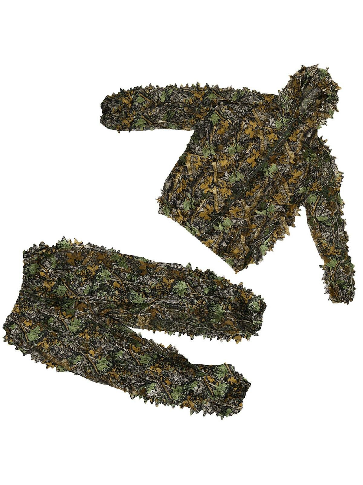 3D листовой камуфляж камуфляжный костюм охотничий костюм