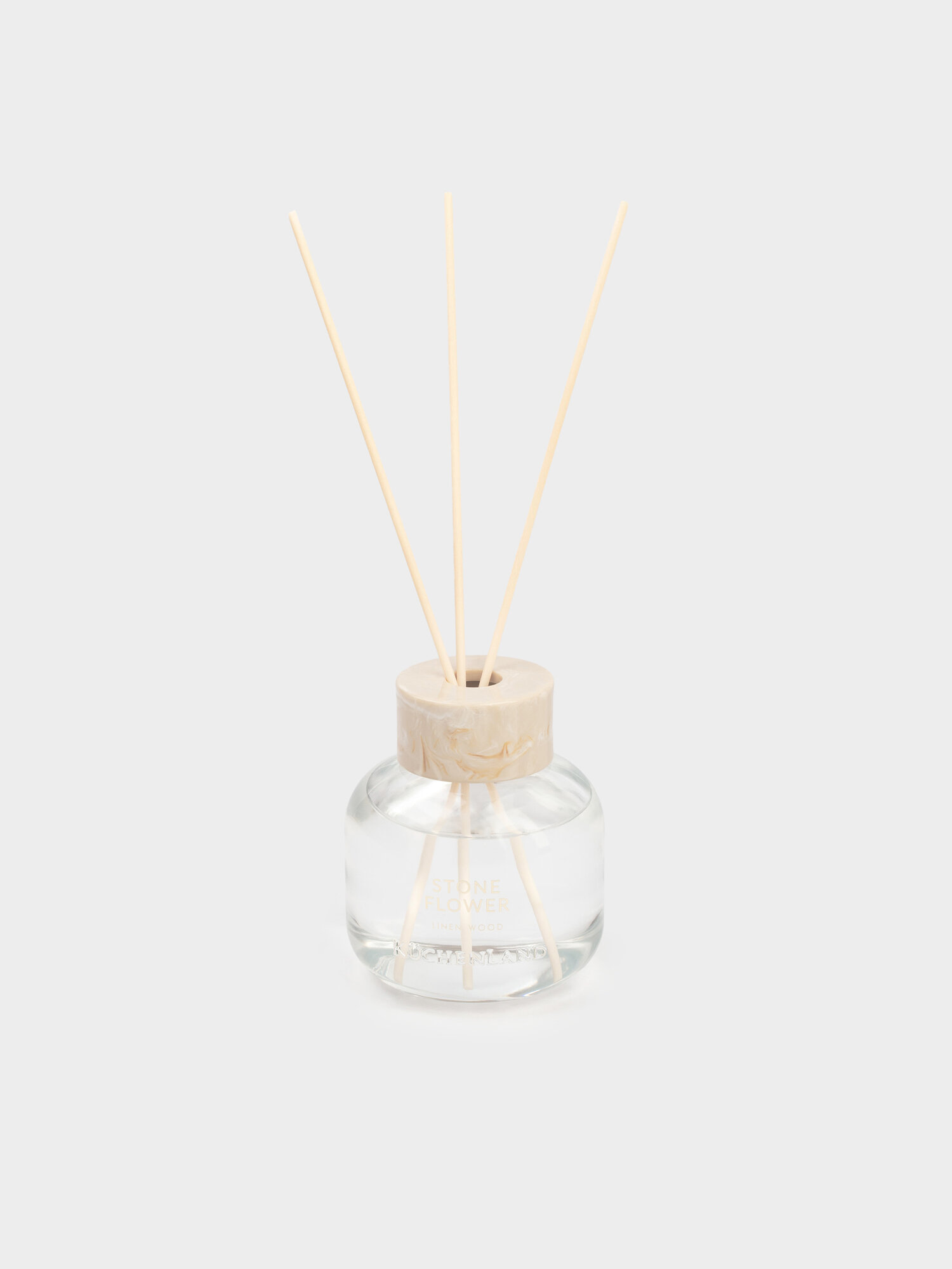 Ароматический диффузор, 200 мл, бежевый, Linen Wood, Stone flower