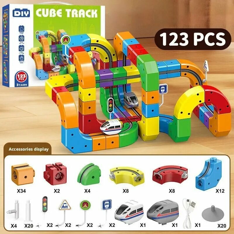 Детские игрушки-электрички, игрушки на американских горках