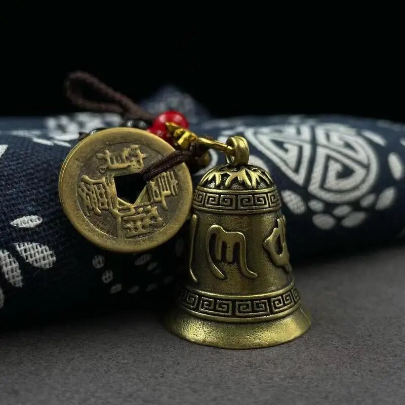 Колокольчики с медведем, походное снаряжение, буддийский шестизначный колокольчик с рисунком мантры, колокольчик с медведем, предупреждающий колокольчик на открытом воздухе для рыбалки, езды на велосипеде