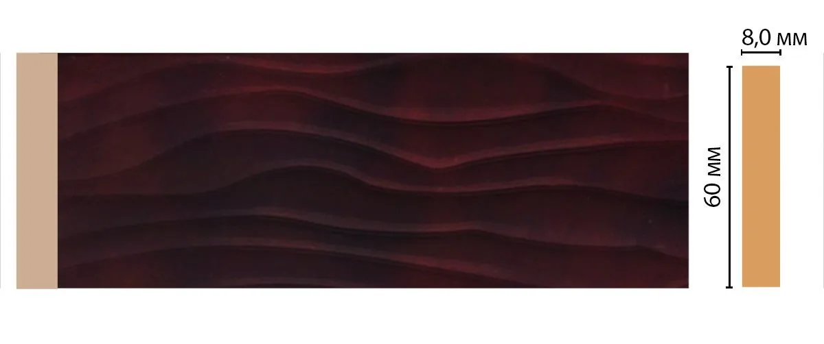 Молдинг Decomaster D043-62 В60хШ8хД2400 мм / Декомастер.