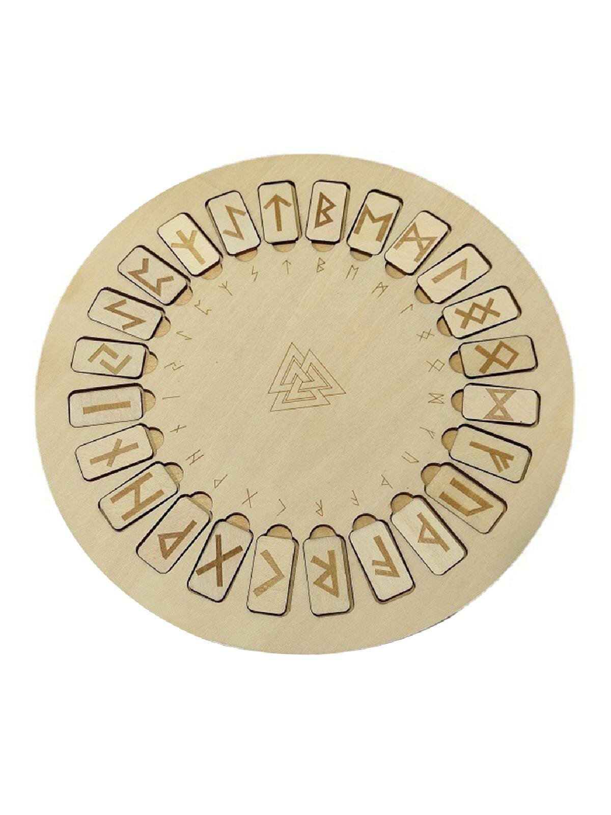 Деревянный диск с рунами Луэн, набор декоративных реквизитов, украшения