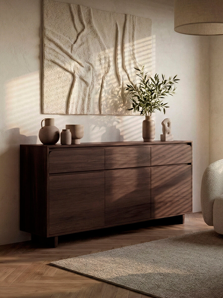 Комод для одежды Puzzlemebel Лоран с 3 выдвижными ящиками для вещей, тумба с полками в спальню, длина 150 см, венге