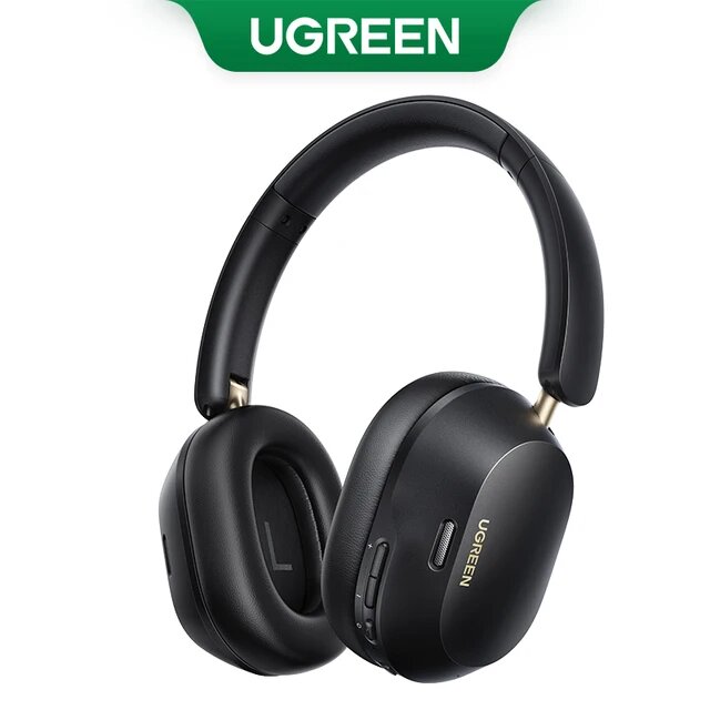 Беспроводные Bluetooth-наушники UGREEN Max5c с гибридным активным шумоподавлением 43 дБ, поддержкой Hi-Res Audio и пространственным аудио LDAC 75H.