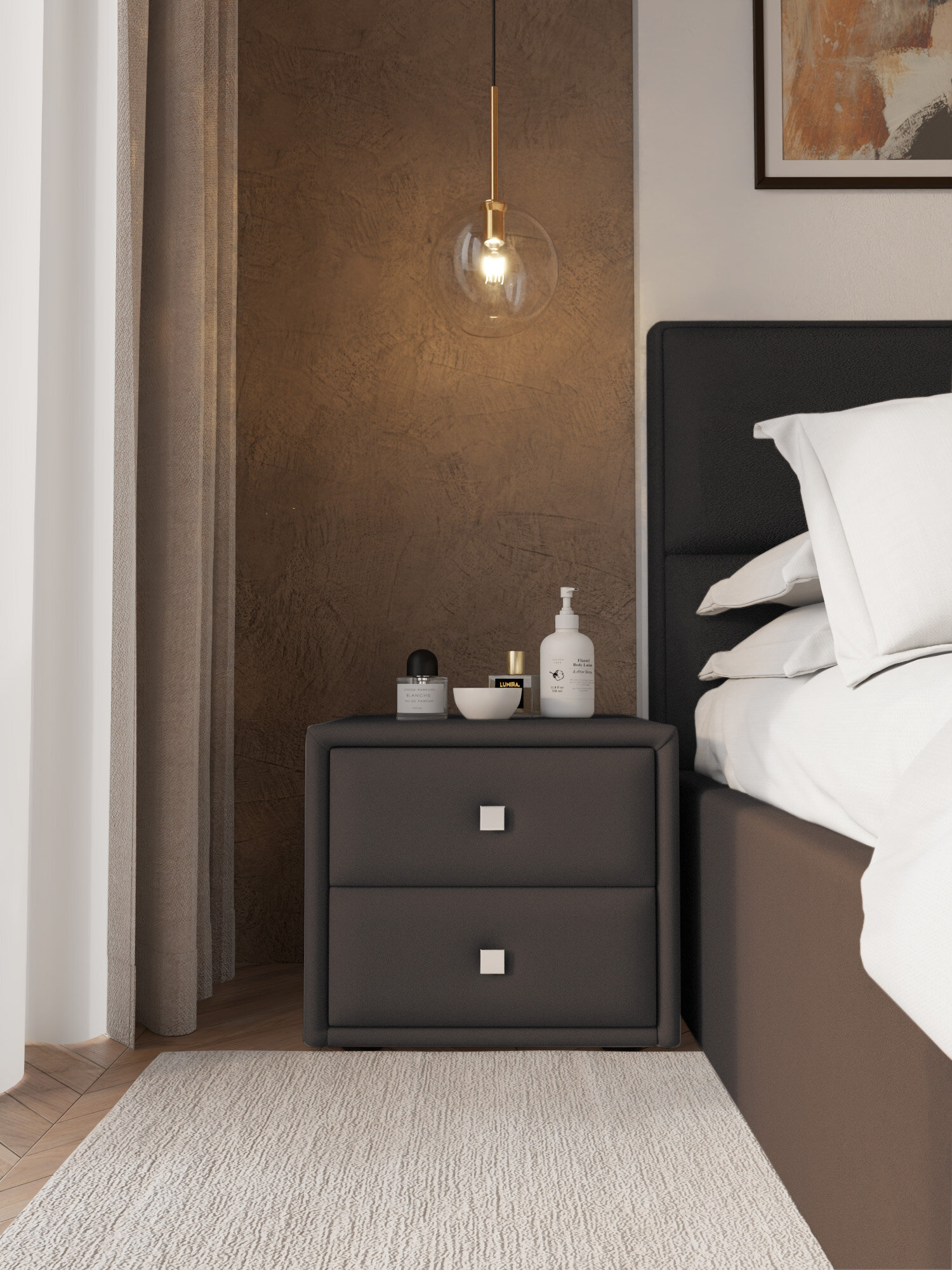 Тумба прикроватная Даллас с ящиками, фабрика Микс Интерьер