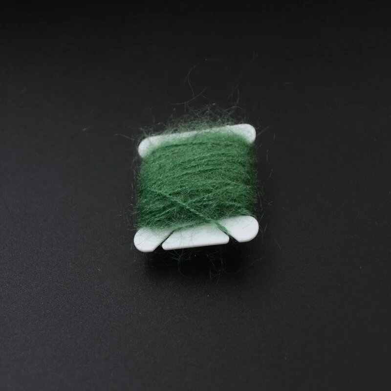 Пряжа для вязания мух CONTEMPLATOR, ангора, 4 карт, 12 цветов Изумрудный, армейский зеленый