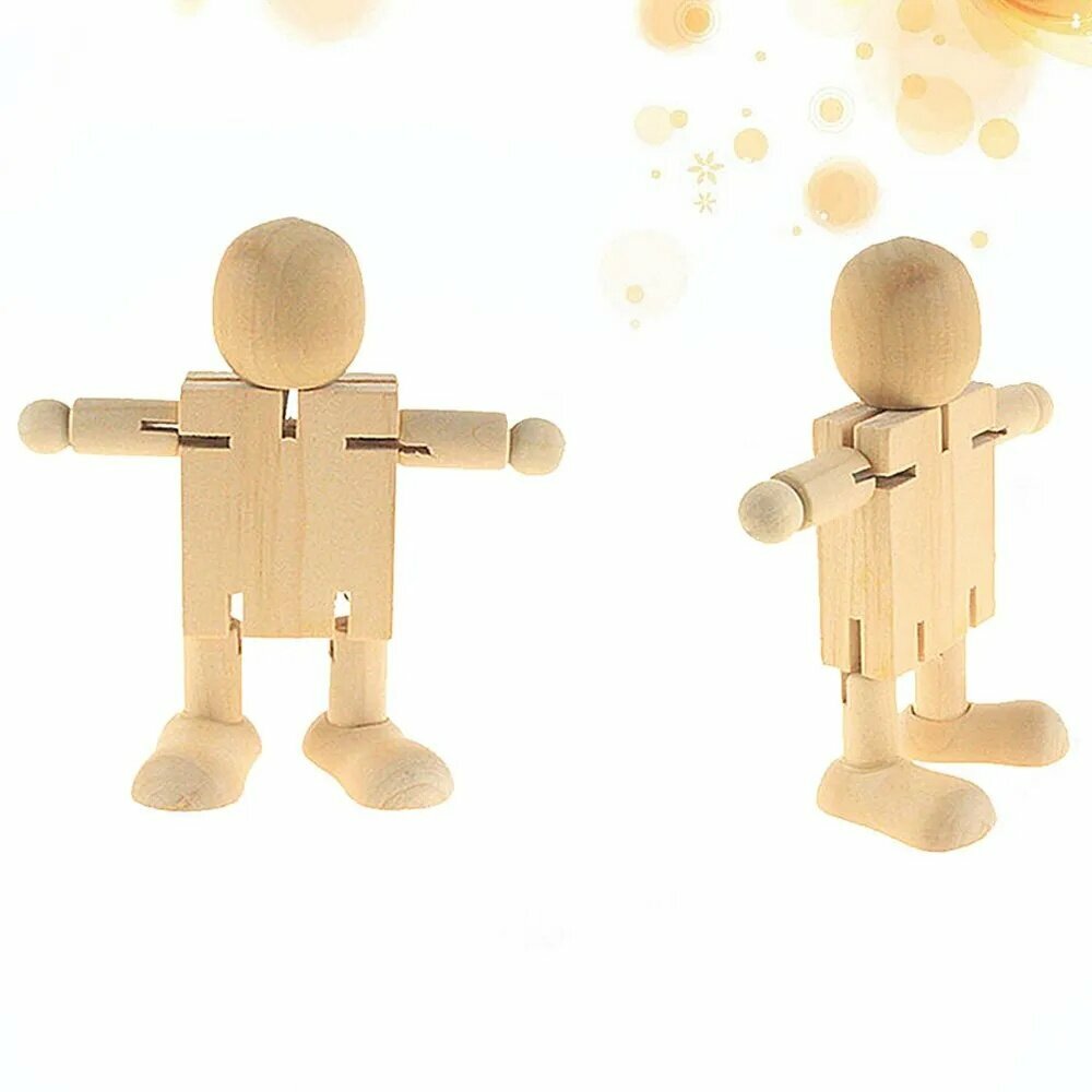 Деревянные Игрушки Роботы, Diy Стиль, Для Детей, 2 Штуки