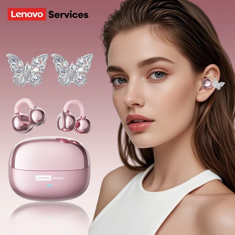Lenovo LE302 Наушники-клипсы Pink Butterfly