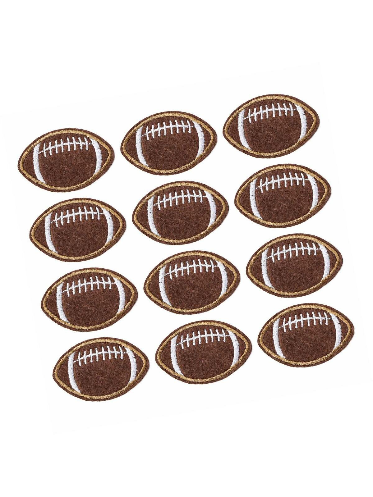 12 Шт вышитых нашивок, пришивных нашивок с футбольной аппликацией для одежды