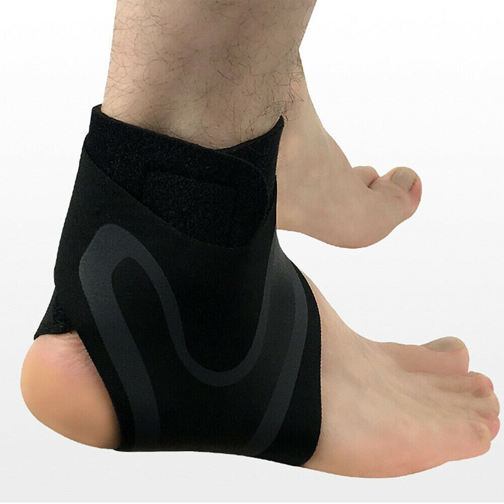 1 Pair Ankle Pad Черный Polyester fiber Adjustable Elastic Ankle Sleeve Sport Ankle Support Anti-Spinning Breathable Fitness Sports Safety Band Размеры S (35-38 обувь), M (39-41 обувь), L (42-45 обувь), XL (45-48 обувь)