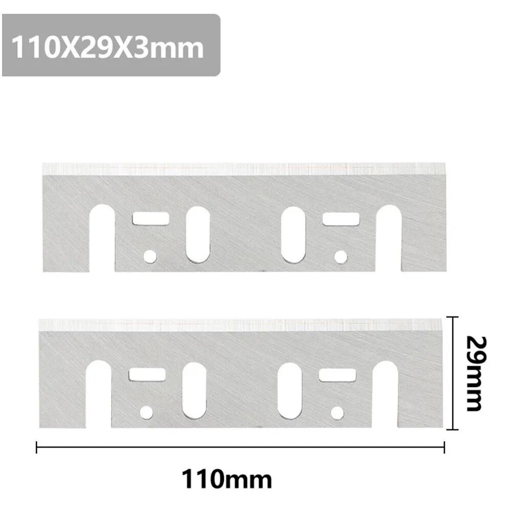 2 шт. фрезерные ножи из быстрорежущей стали, 110 мм, для электрических рубанков 1911B, 1912B, 1002BA
