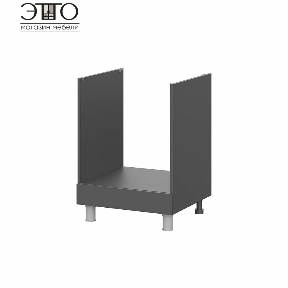 Шкаф кухонный под духовку "Довер" серый 60х56х82 см