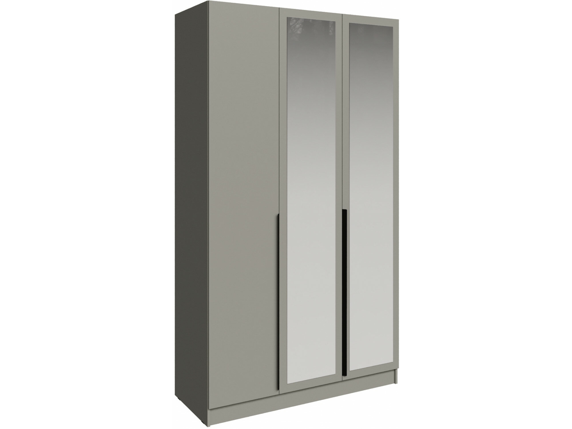 Шкаф трехстворчатый со штангой (1,3) с зеркалом, Мокко (ЛДСП)