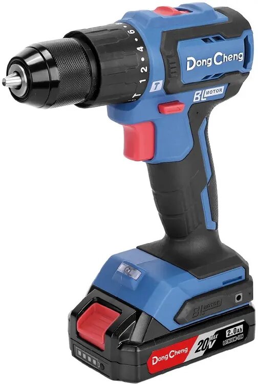 DCJZ2040I13(TYPE AM) / Ударная дрель-шуруповерт DONGCHENG DCJZ2040i13, 2Ач, с двумя аккумуляторами