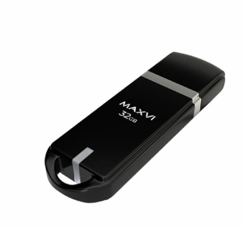 USB Flash Maxvi P3, 32 Гб, черный, [FD32GBUSB20C10P3]