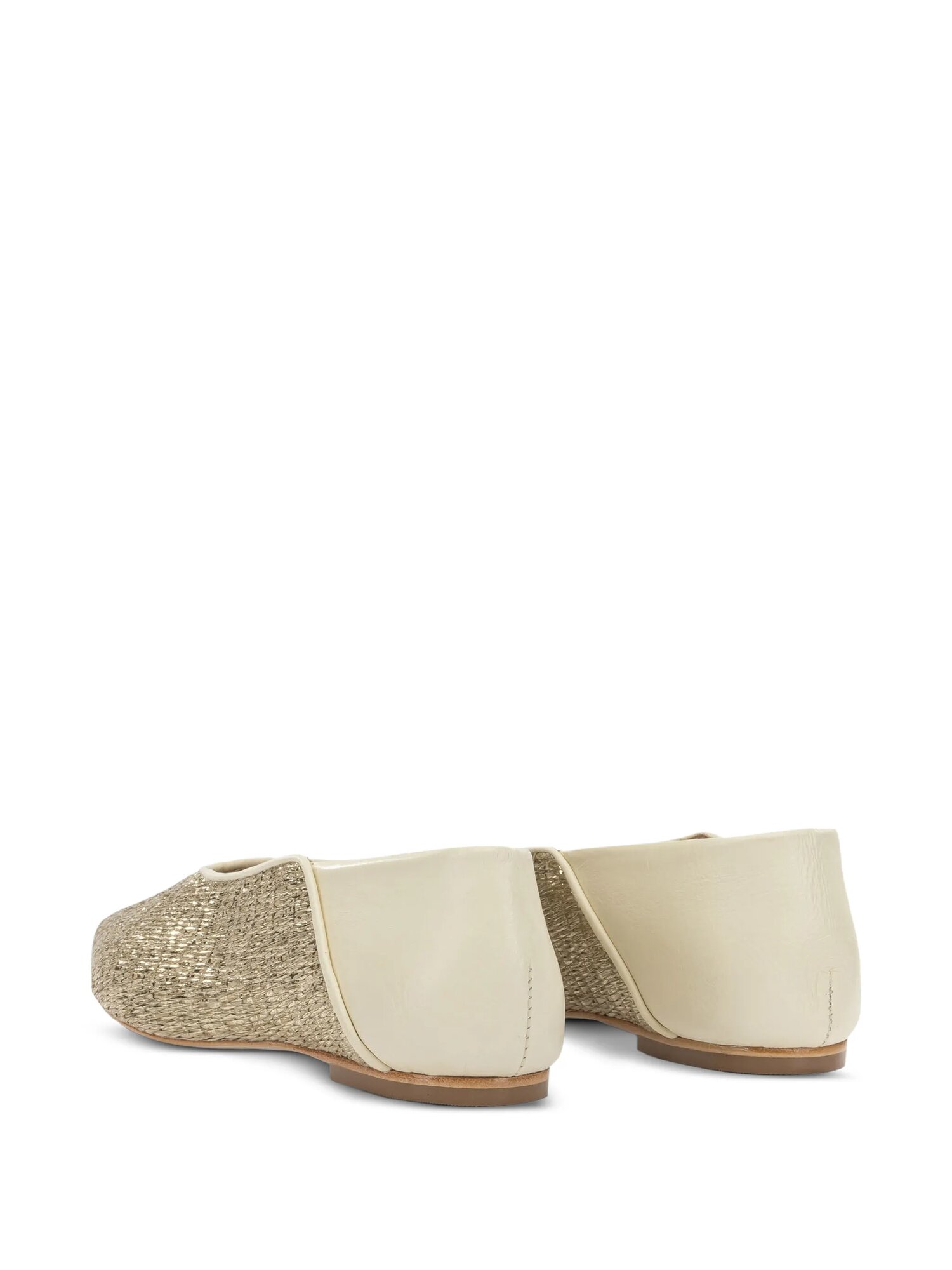 Балетки AMB MILANO Pointed-toe ballet flats, размер 36, gold — фото 1