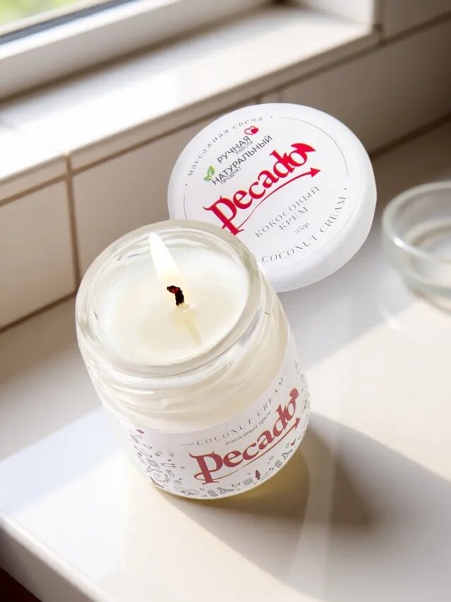 Pecado Массажная свеча Сoconut Cream - 35 мл. цвет не указан