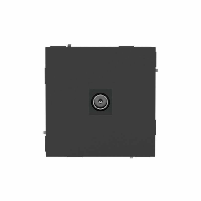 Розетка телевизионная одиночная TV KANT черн. уголь DKC 7012503